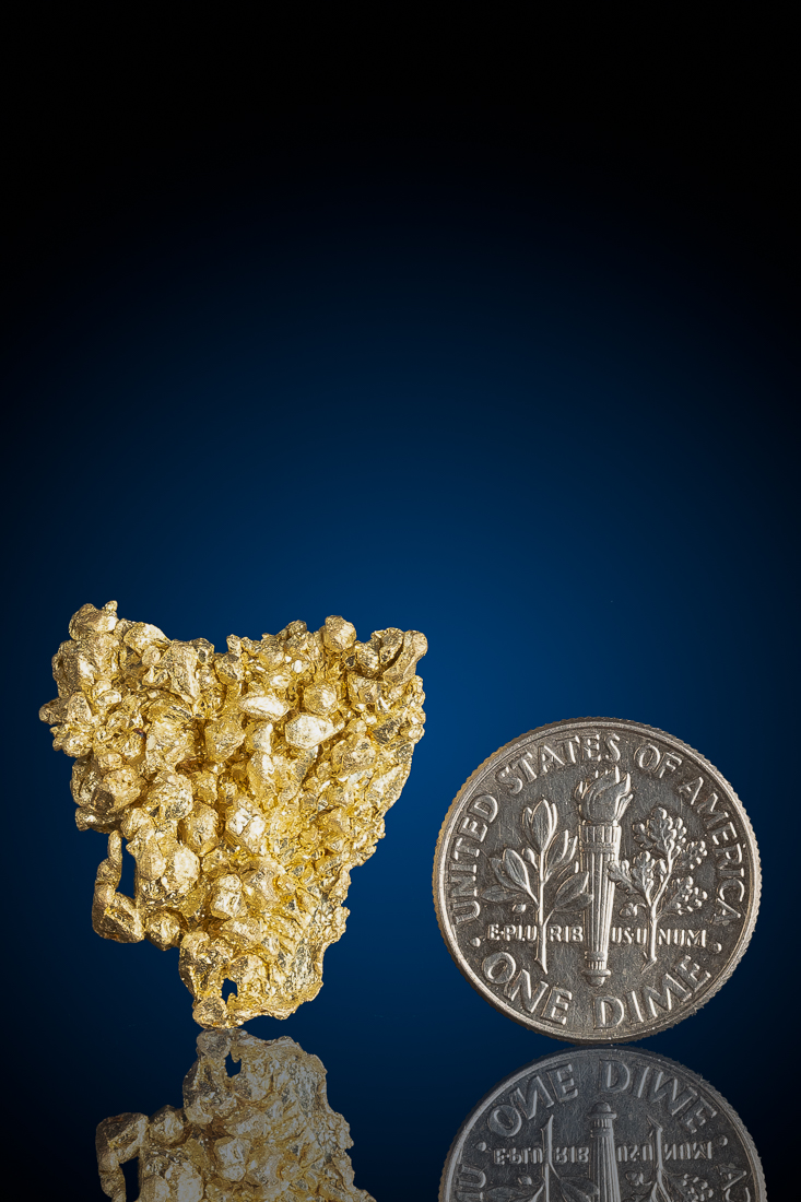 Large and Chunky Octahedron Crystals on this Natural Gold Specimen - NV ...